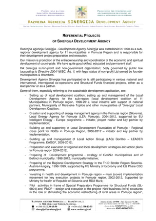 Referential projects_DA Sinergija_2015 | PDF