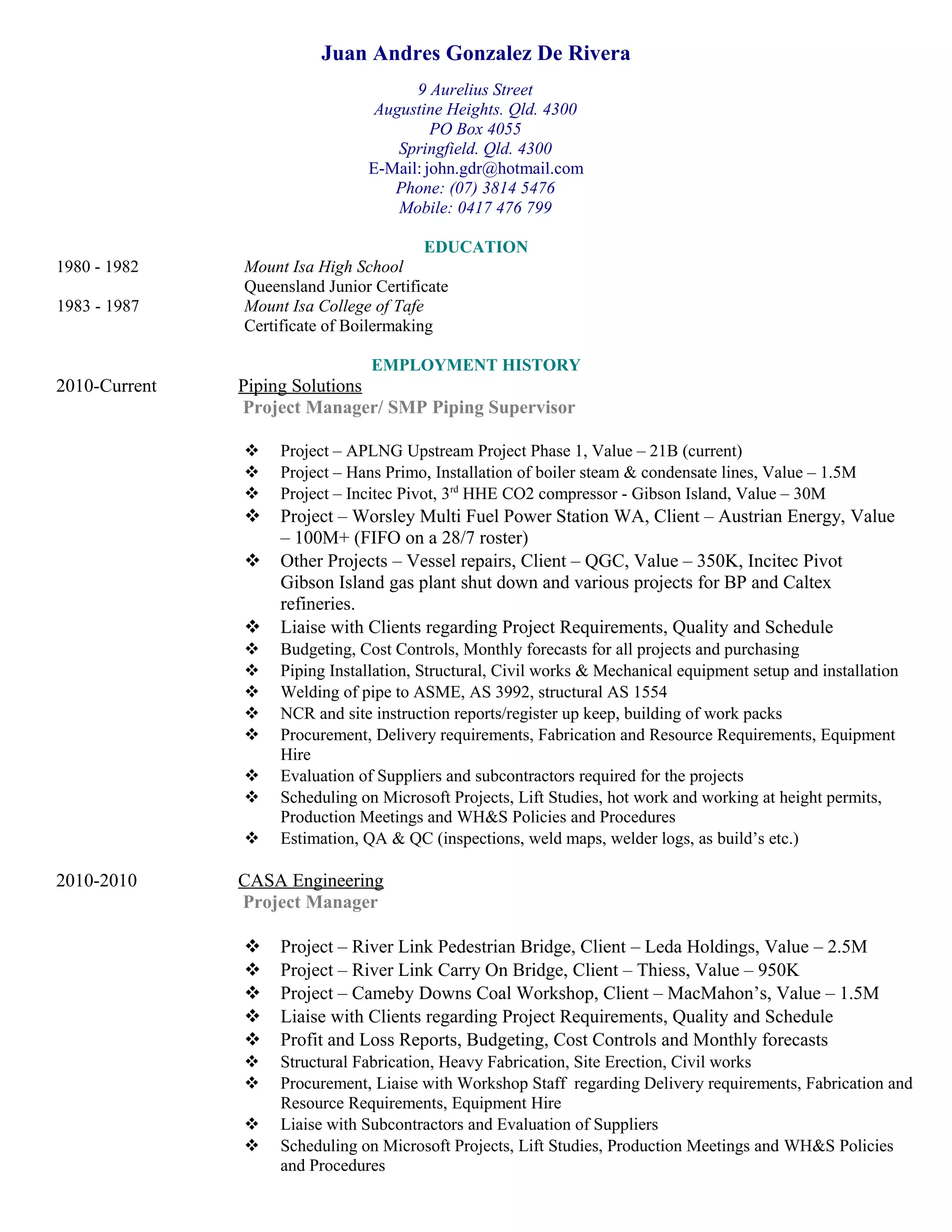 Johns resume | PDF