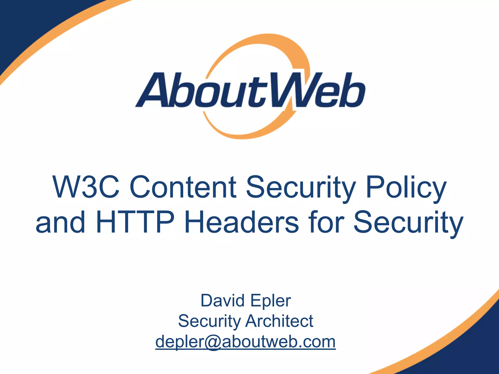 Csp and http headers | PDF