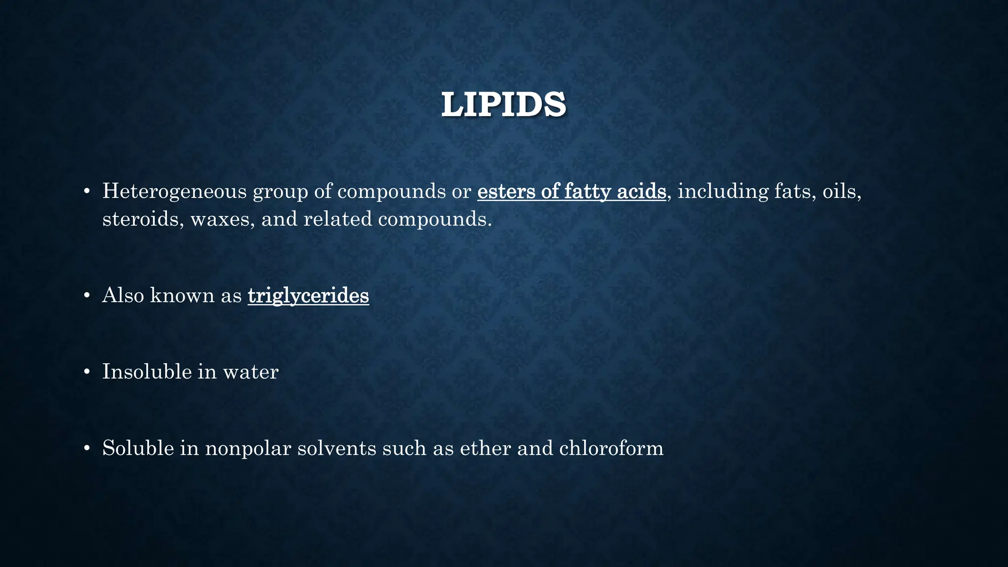 Lipids biomolecule importance of lipids | PPTX