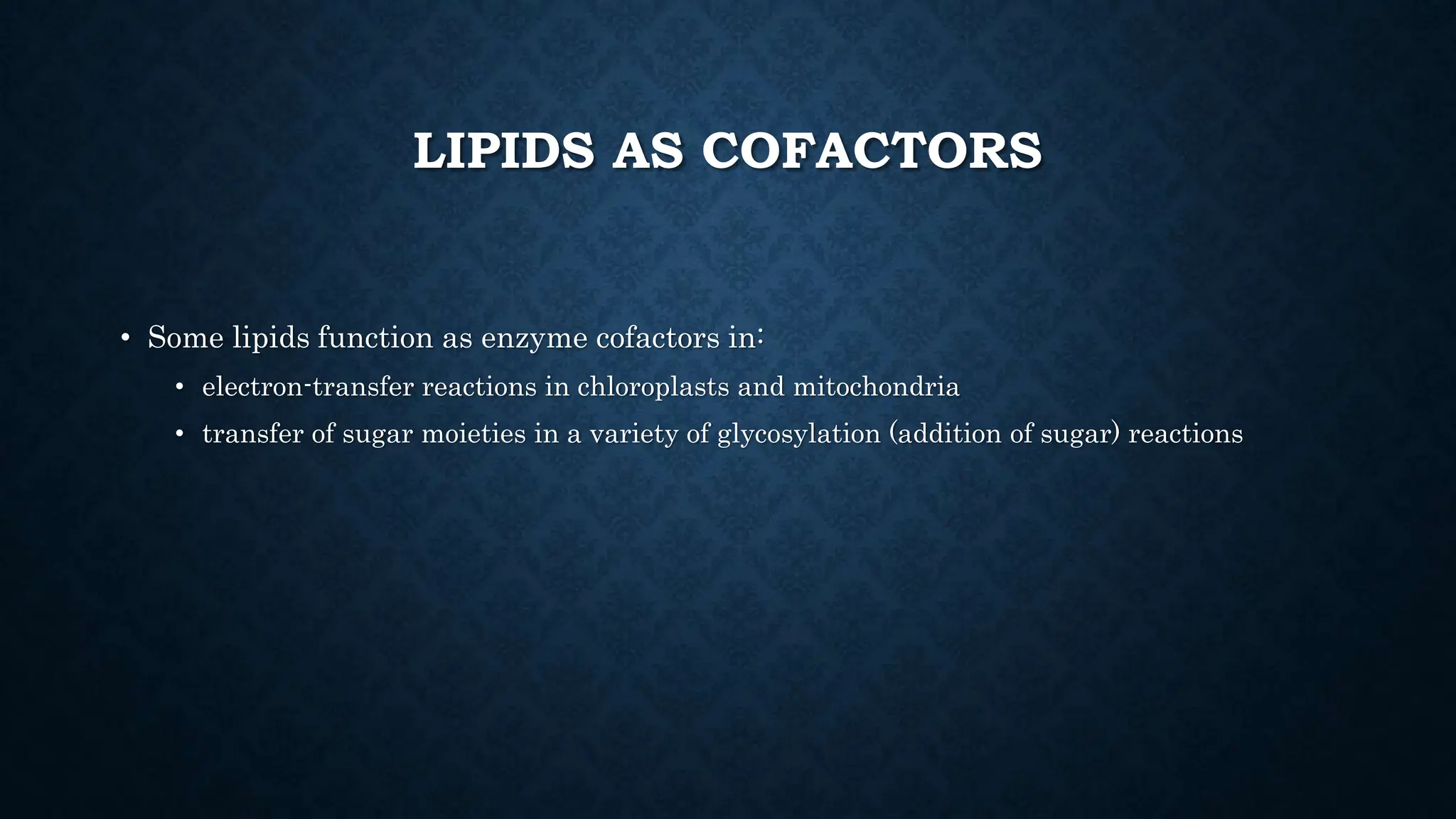 Lipids biomolecule importance of lipids | PPTX