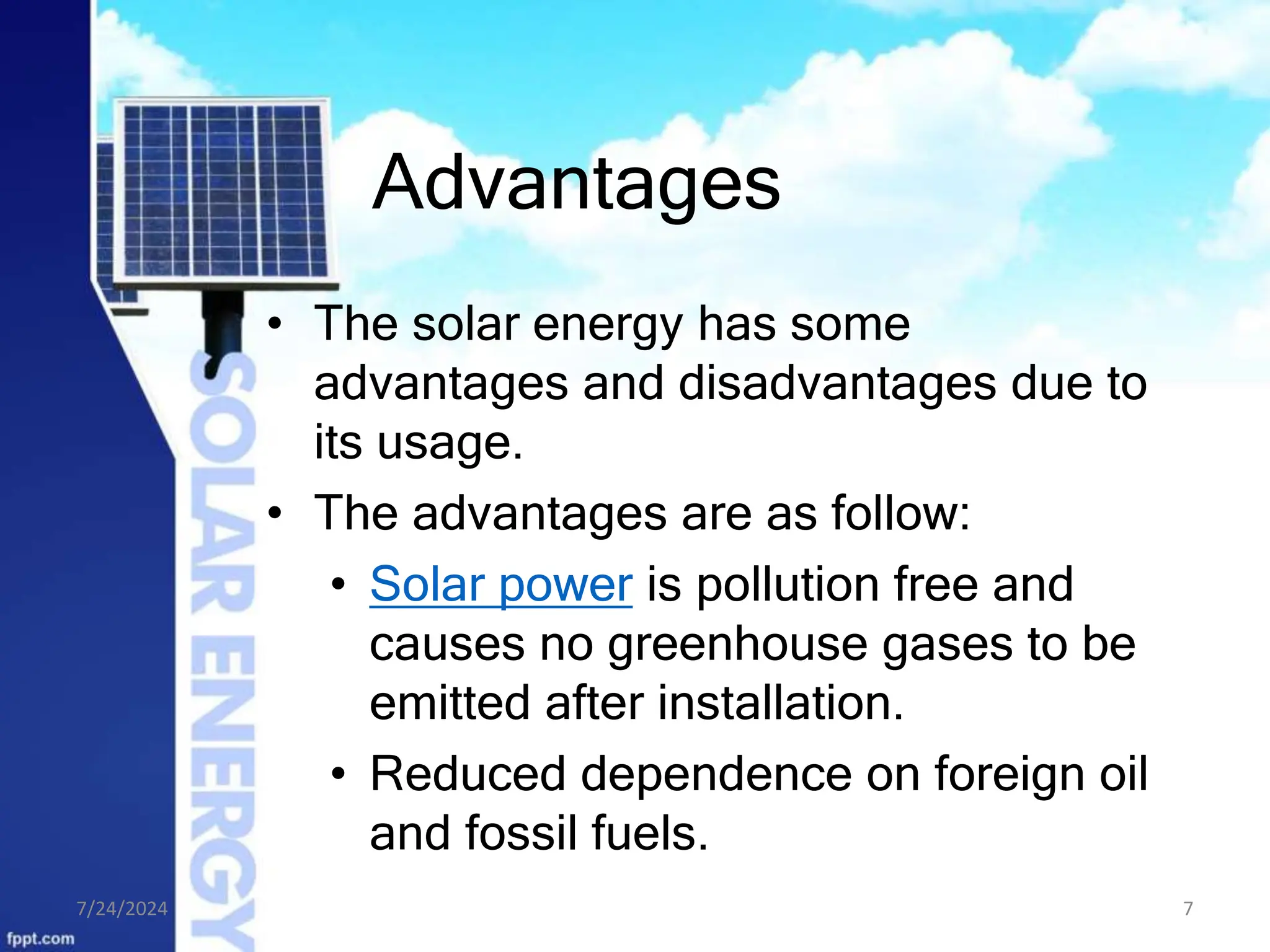 Solar Energy and its environmental impacts | PPTX
