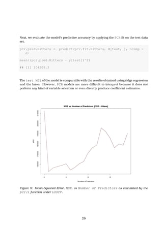 Linear Model Selection and Regularization (Article 6 - Practical exercises) | PDF