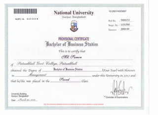 hon's certificte | PPT