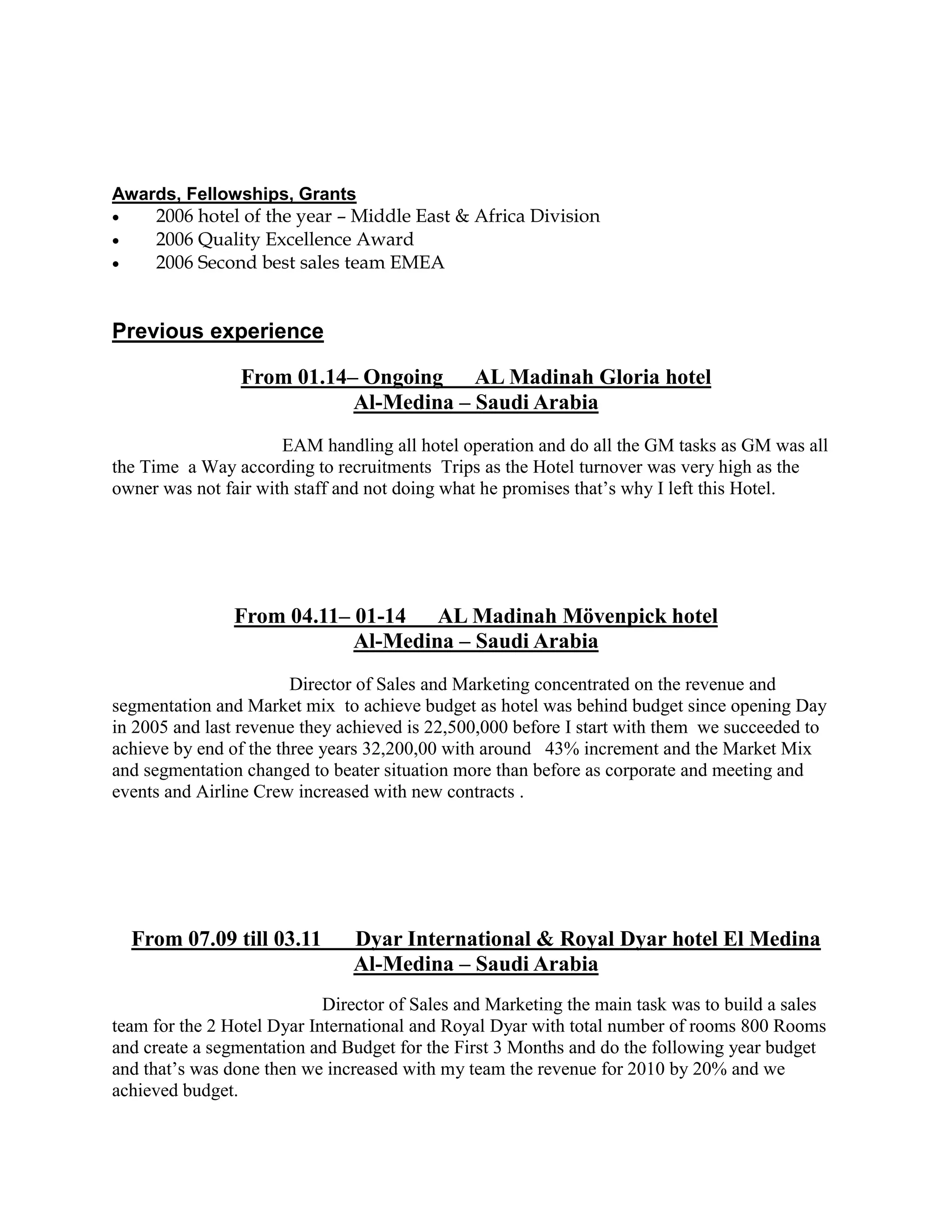 wael Darwish CV4 | PDF