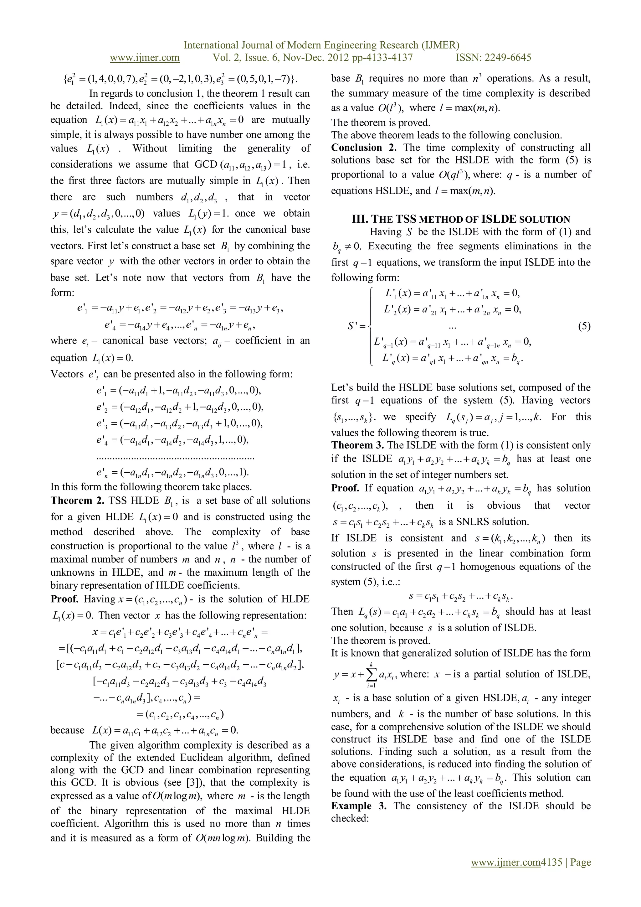 The Computational Algorithm for Supported Solutions Set of Linear Diophantine Equations Systems ...