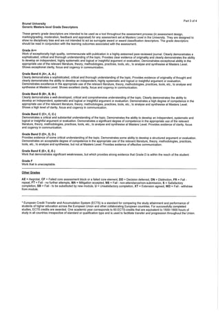 Brunel University Transcript | PDF
