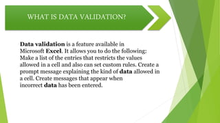 Data Validation | PPTX