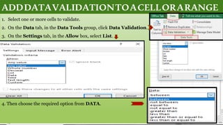 Data Validation | PPTX