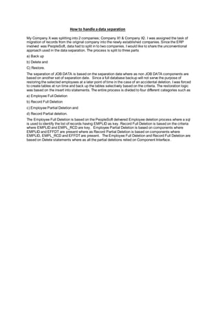 Data Separation | PDF