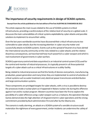Introduction To SCADA | DOCX