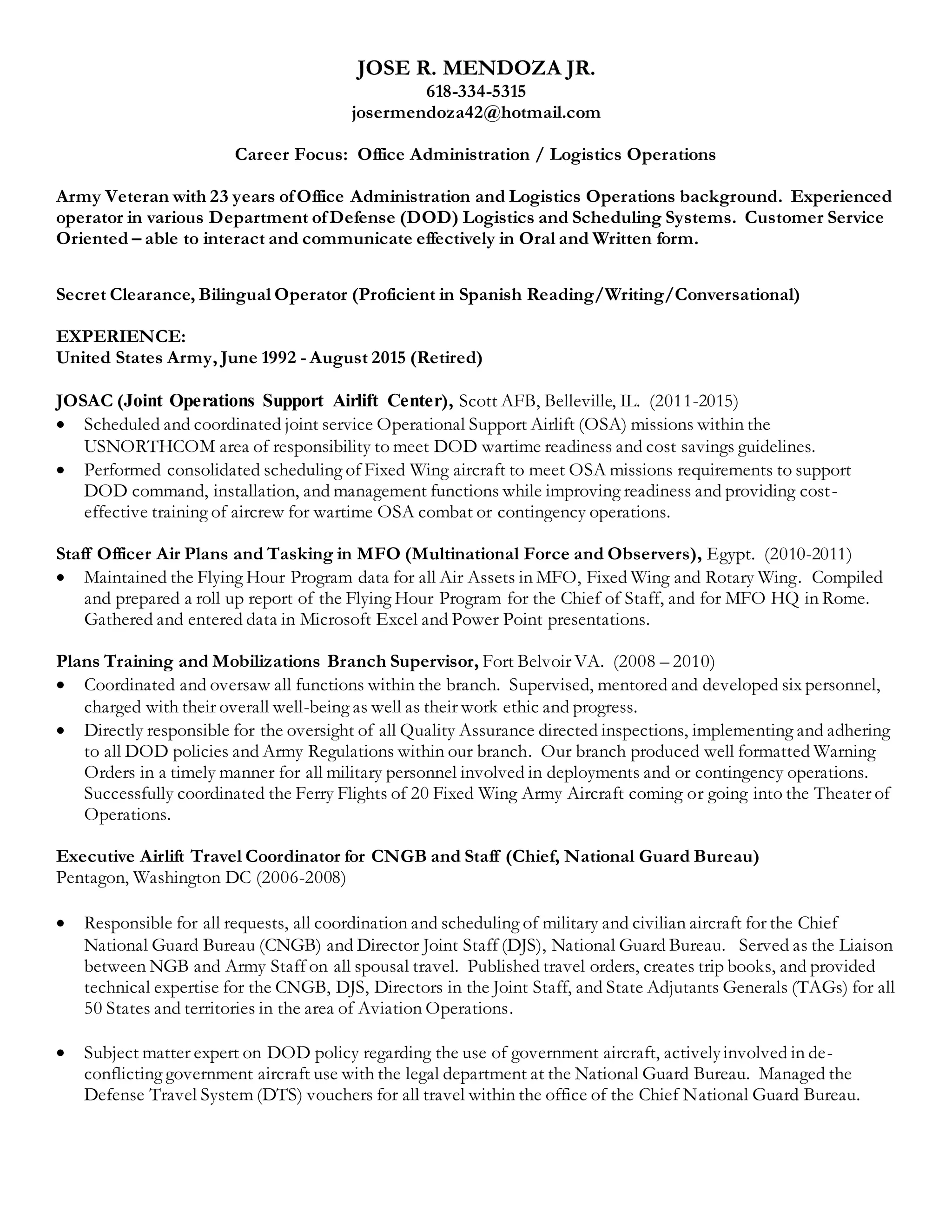 Mendoza Resume2 (2) | DOCX | Defense Industry | Industries