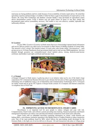 Information Technology in Rural India | PDF