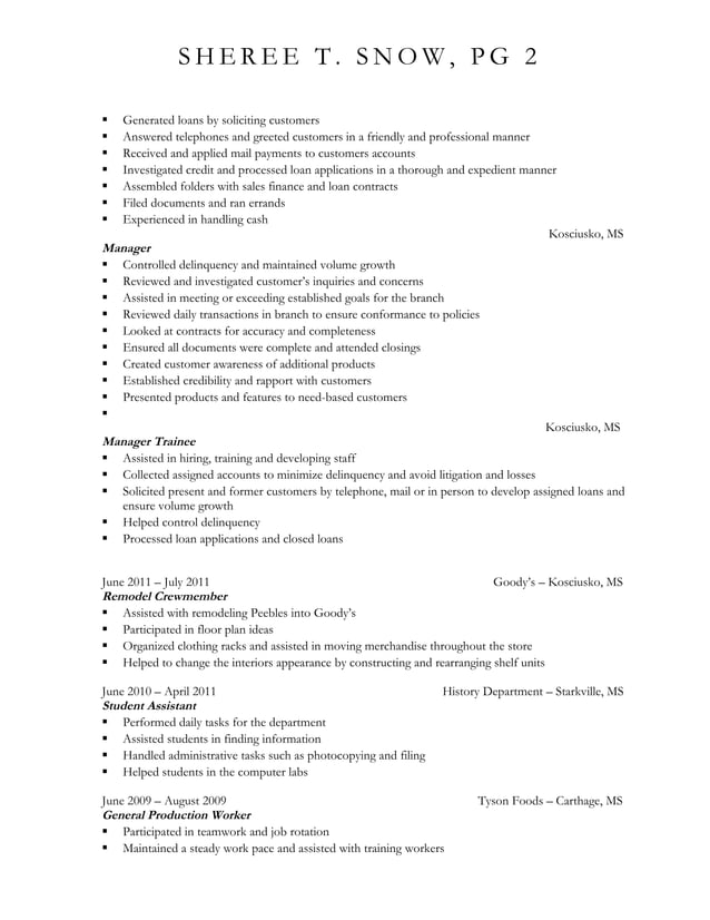 Sheree T. Snow Resume v1. | PDF
