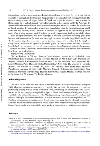 universal museums | PDF