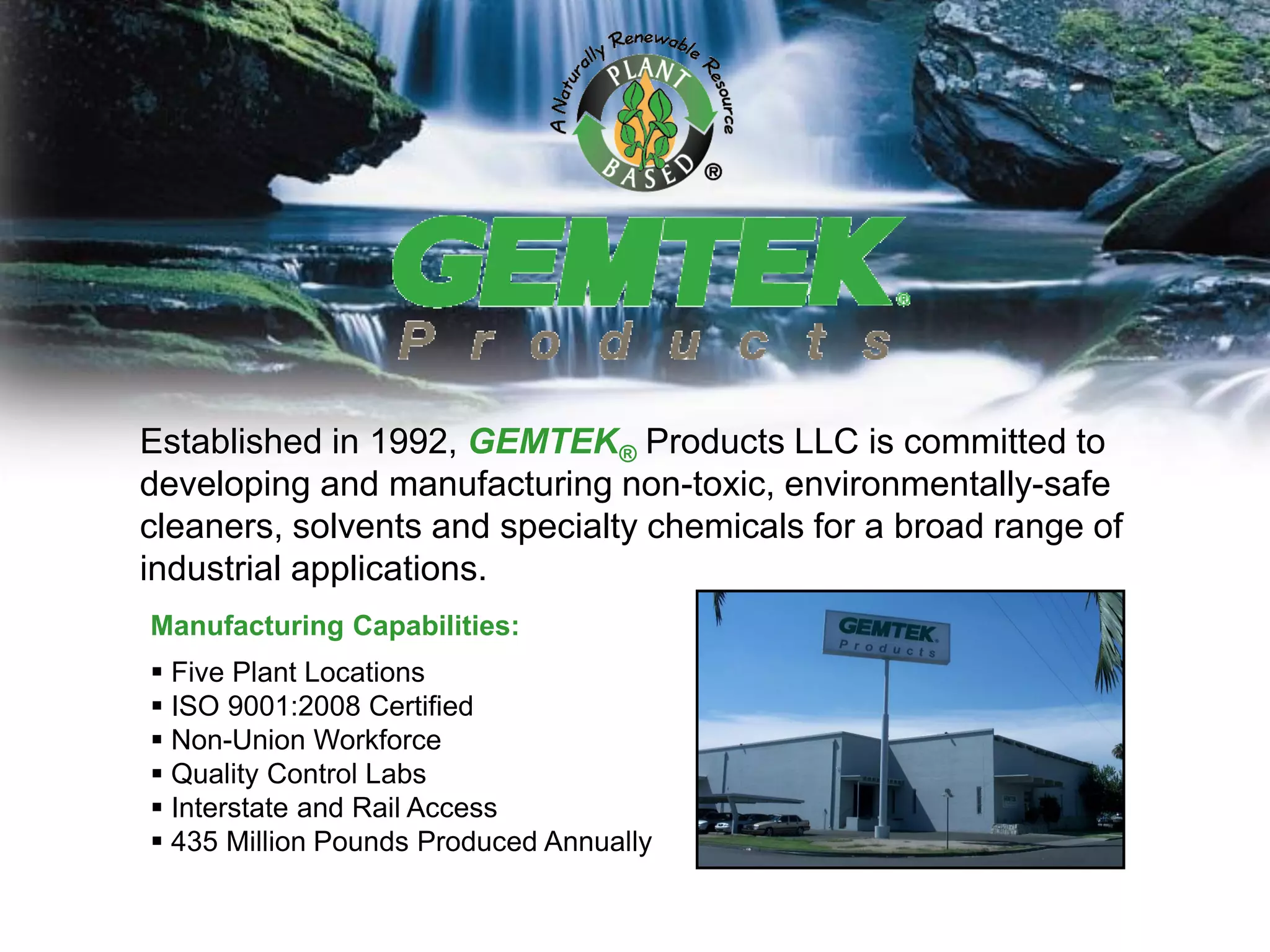 GEMTEK Corp Intro | PDF