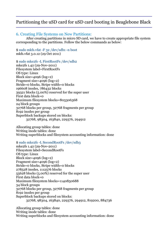 Partitioning_SDcard | PDF
