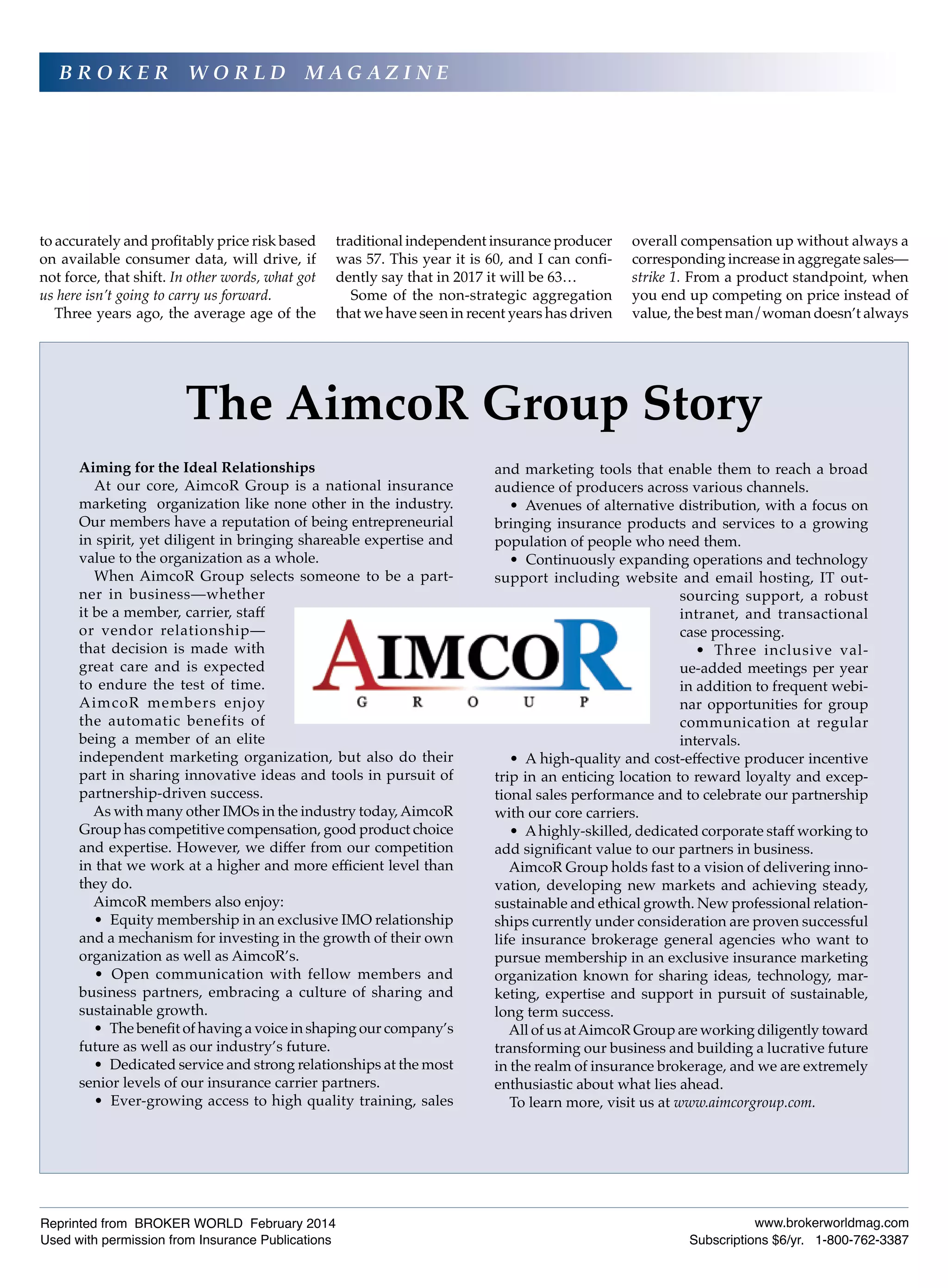 Inside BGA Marketing Groups - AimcoR | PDF