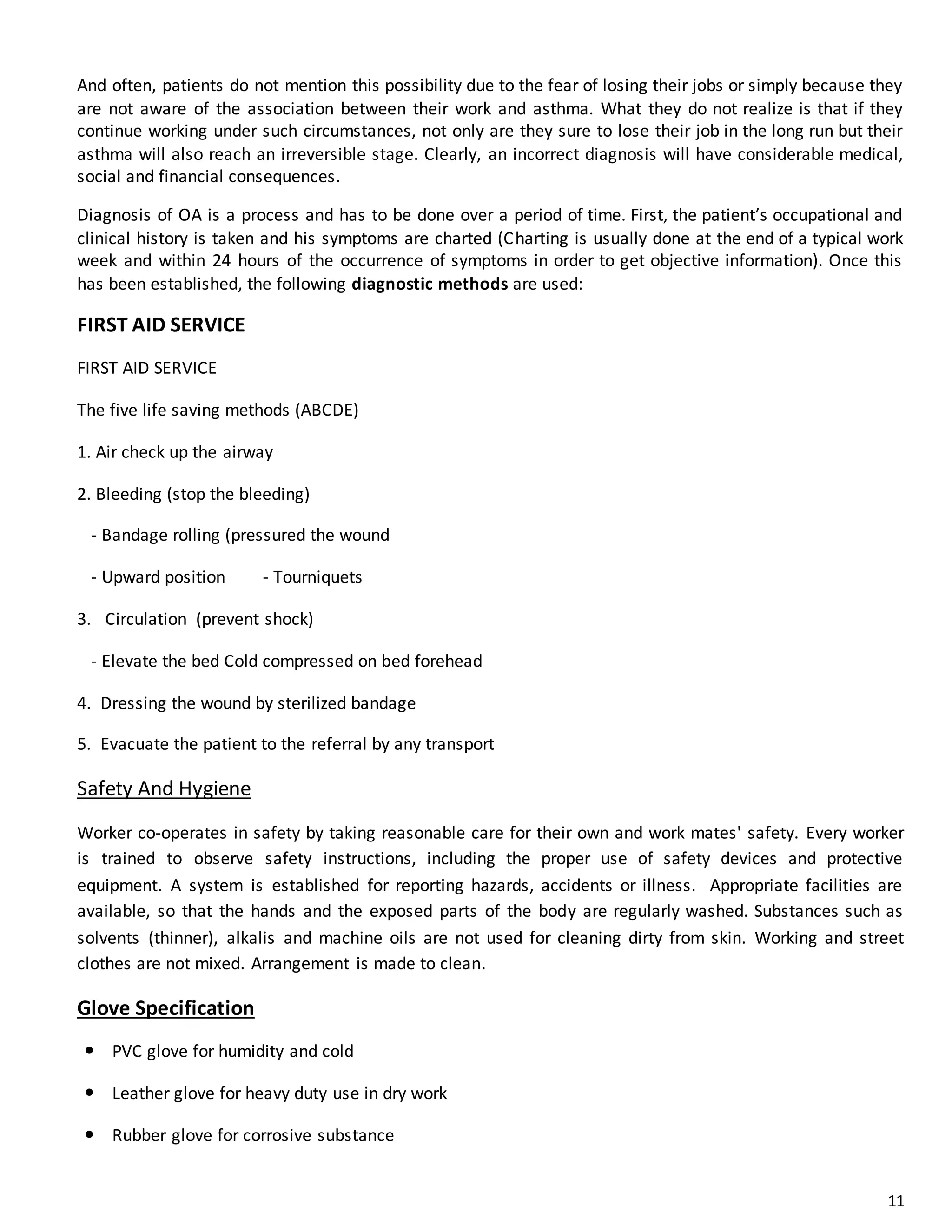 OHS Training Manual | DOCX