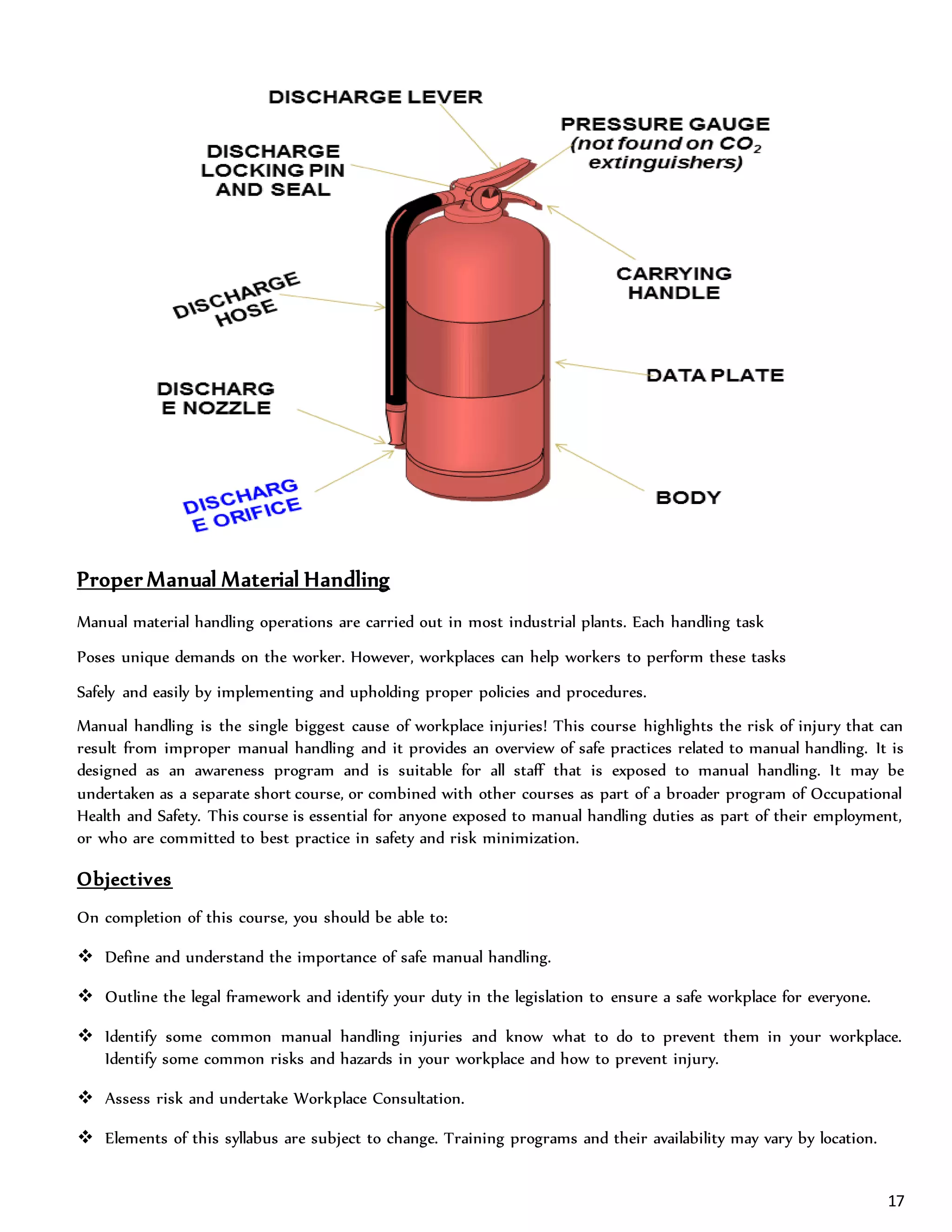OHS Training Manual | DOCX
