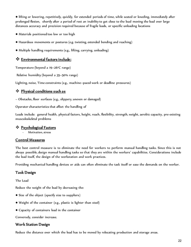 OHS Training Manual | DOCX | Medical Health