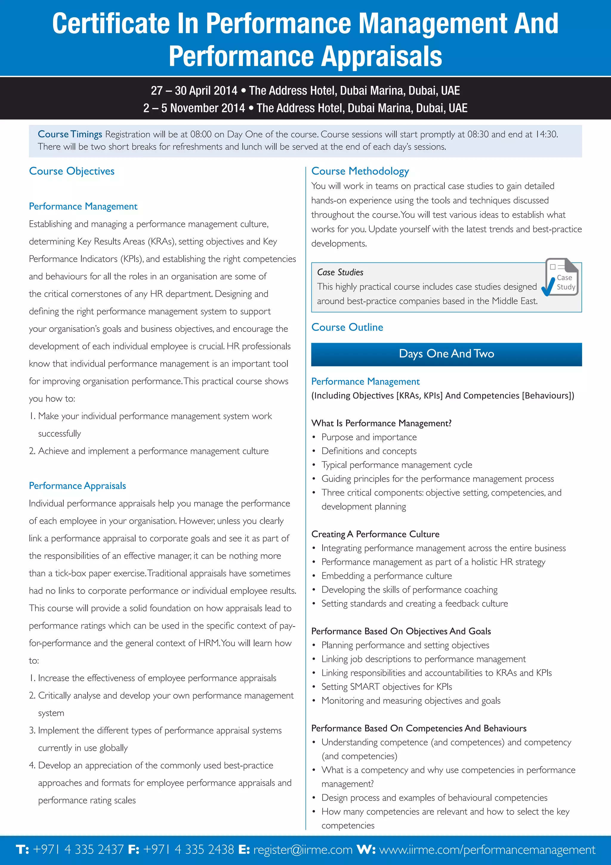 Certificate in Performance Management & Performance Appraisal | PDF