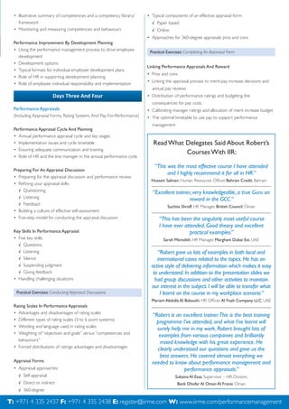 Certificate in Performance Management & Performance Appraisal