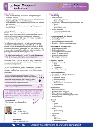 The George Washington UNiversity's Certificate in Project Management | PDF