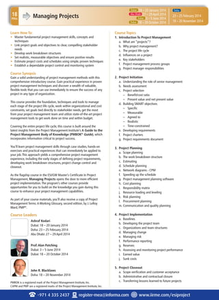 The George Washington UNiversity's Certificate in Project Management | PDF