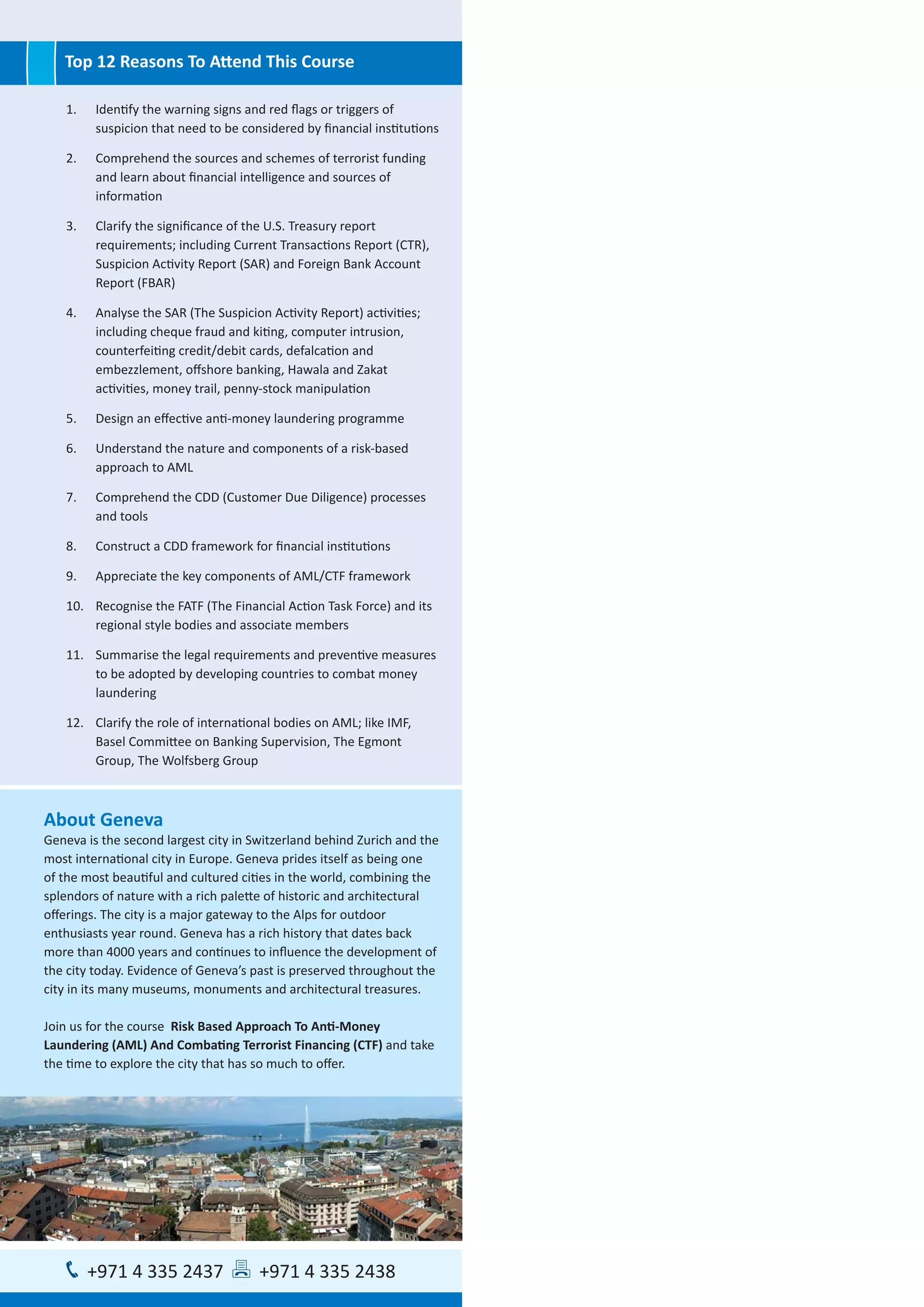 Risk Based Approach to Anti Money Laundering and Counter Terrorist ...