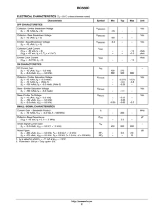 Original PNP Transistor BC560C BC560 560 TO-92 New | PDF | Consumer ...