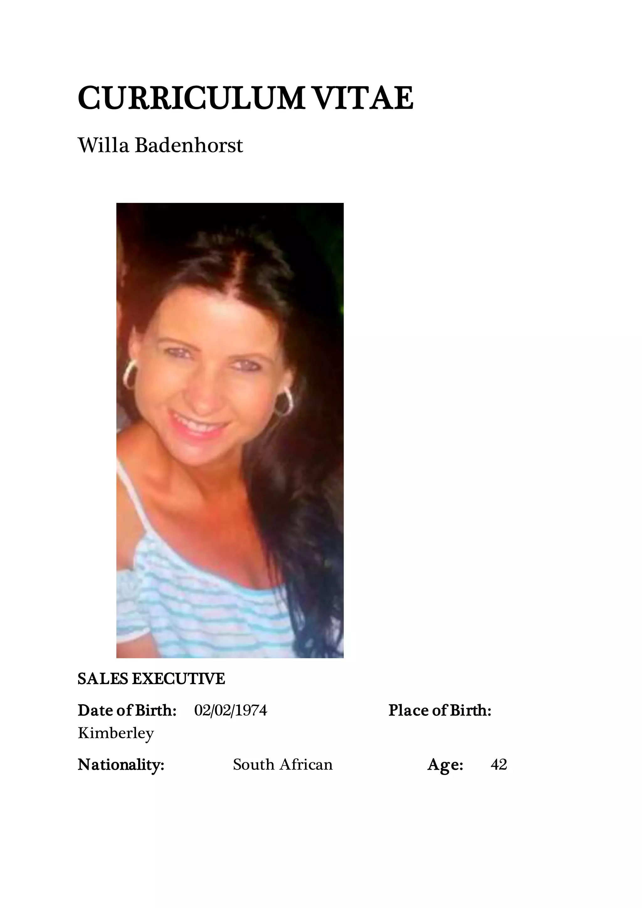 CURRICULUM VITAE 2016 | DOCX