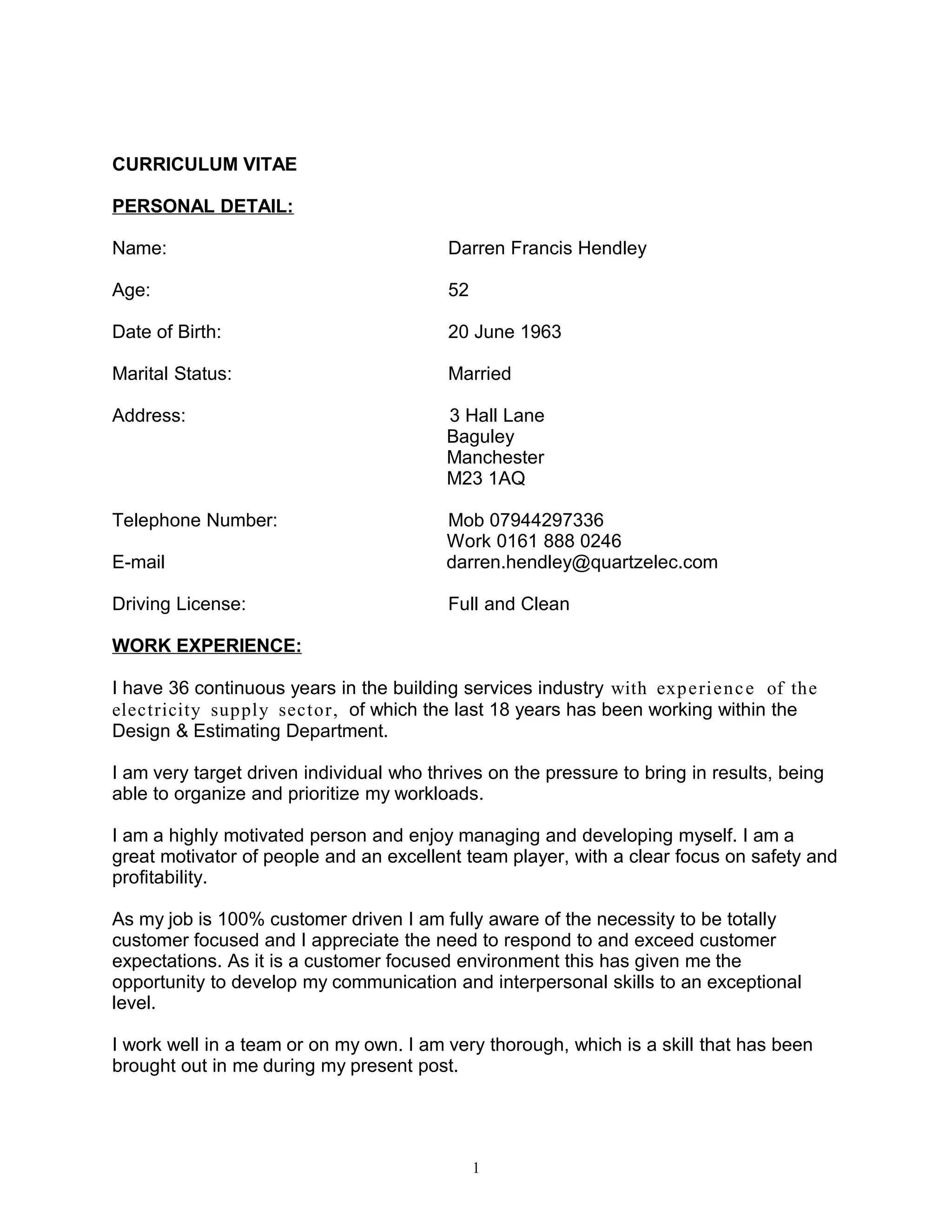 CV dated 15.07.15