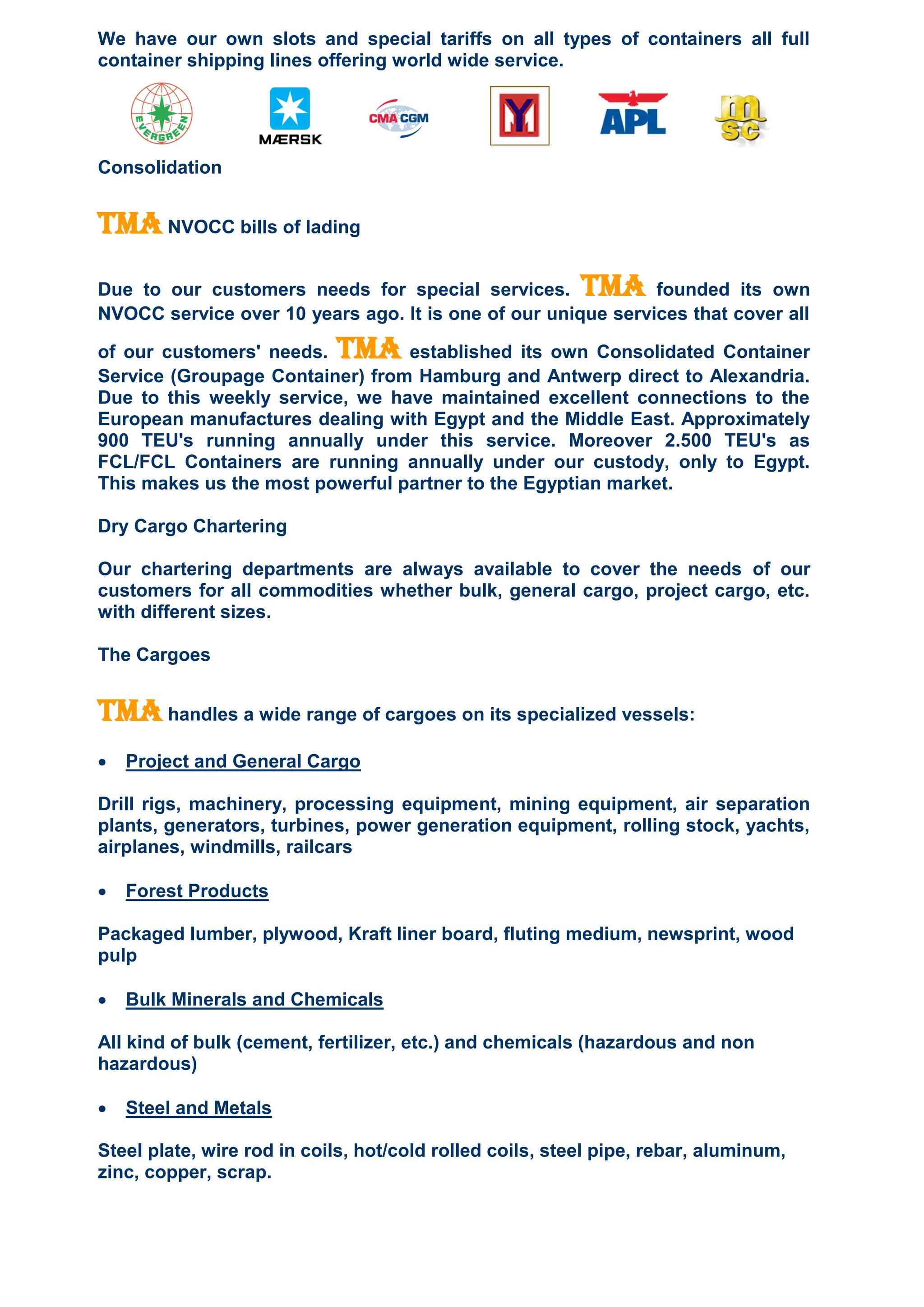 TMA INT. PROFILE | PDF