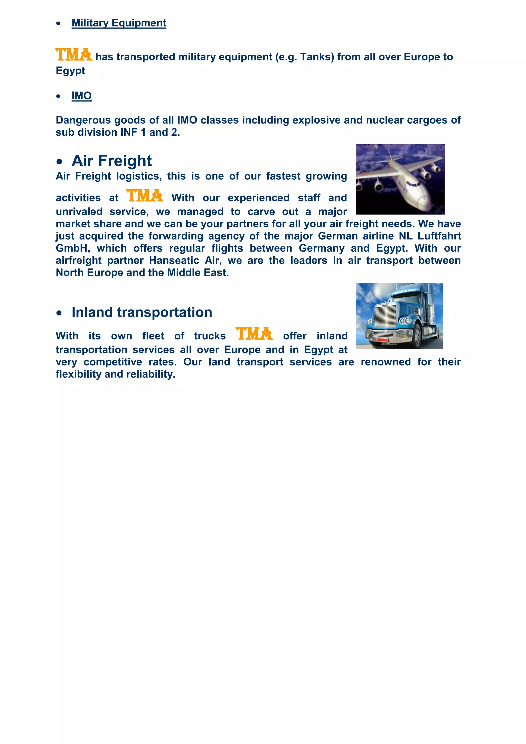 TMA INT. PROFILE | PDF