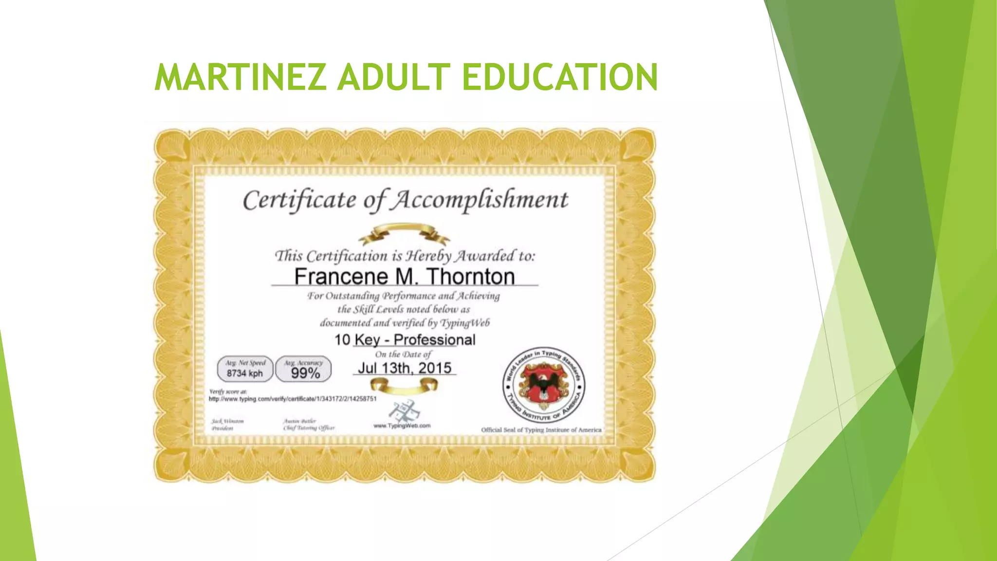 Certification and References Slides - Accounting Specific | PPTX