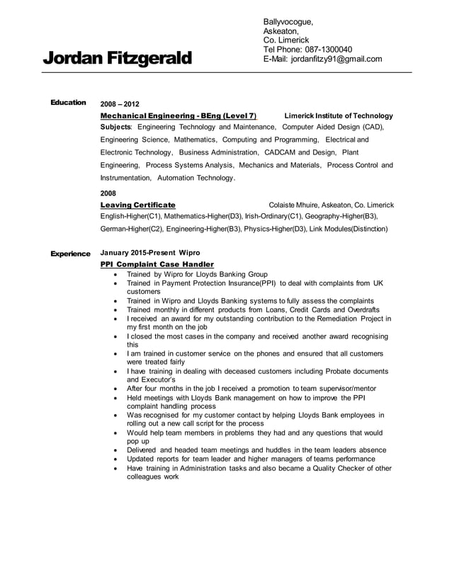 Jordan CV | DOCX