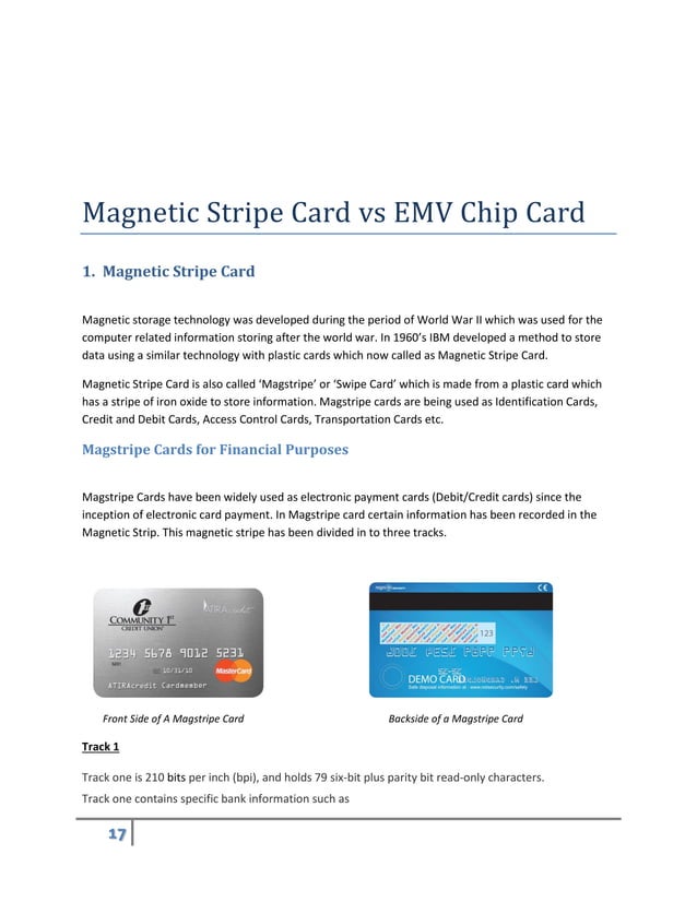 Report on ISO8583,EDCPOS vs mPOS and EMV vs Magnetic Strip Cards | PDF ...