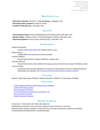 SuchiResume | PDF