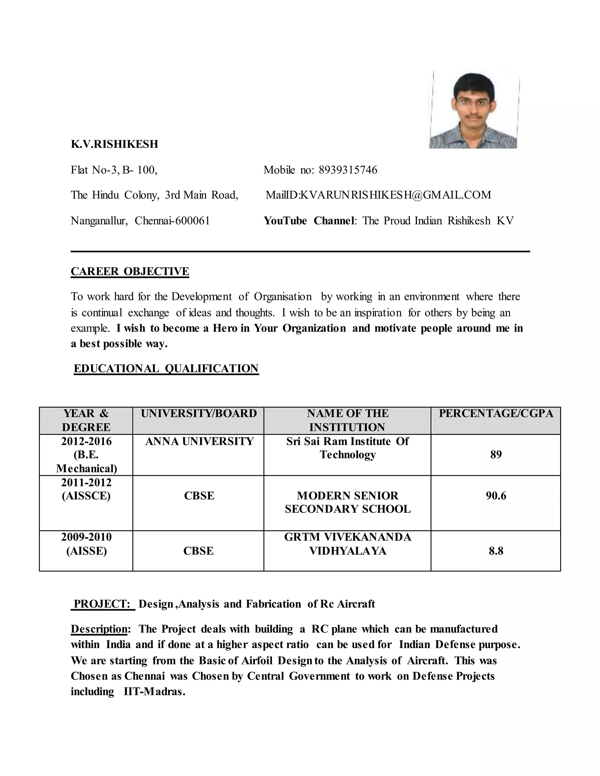 RISHI CV | PDF