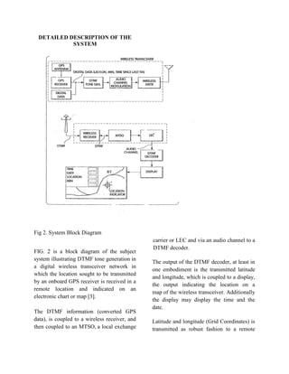 DTMF Radio set locating system using GPS | PDF