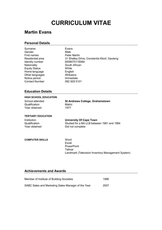 CURRICULUM VITAE | PDF
