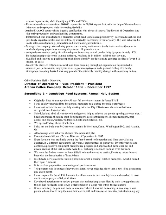 JoeLearyResume | DOCX | Manufacturing Industry | Industries