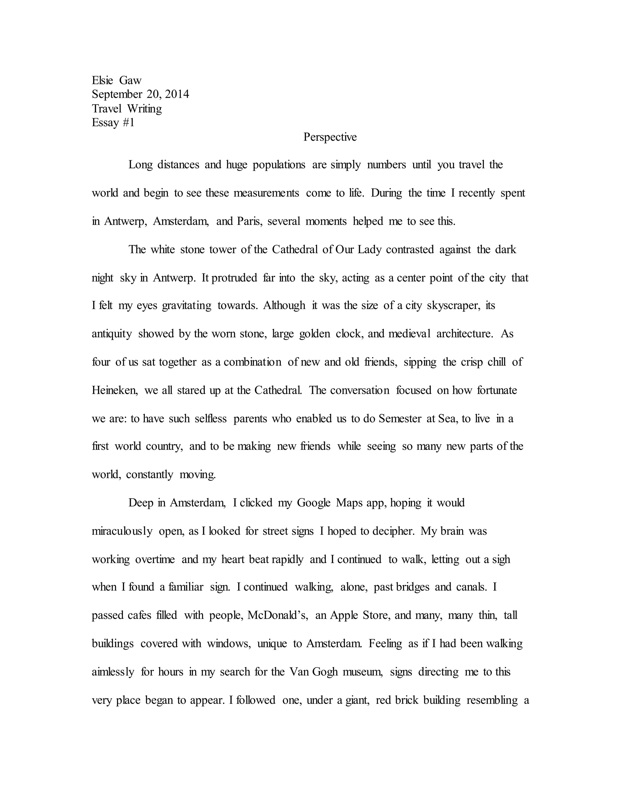 Perspective Essay | DOCX