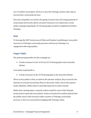 Campaign Proposal Assignment | DOCX