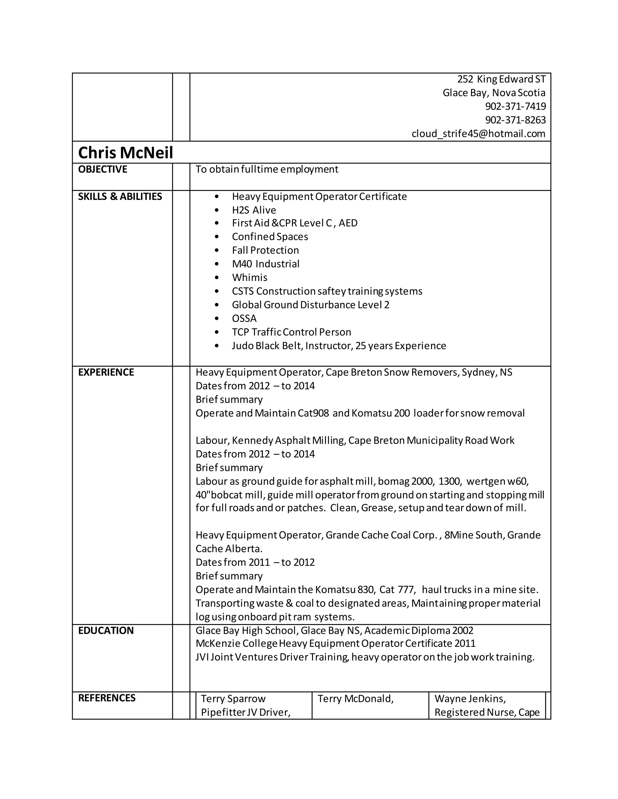 Chris Resume 2015 | DOCX