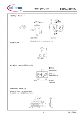 NPN Silicon AF Transistors | Infineon Technologies | PDF