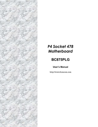Bc875 plg manual101 | PDF