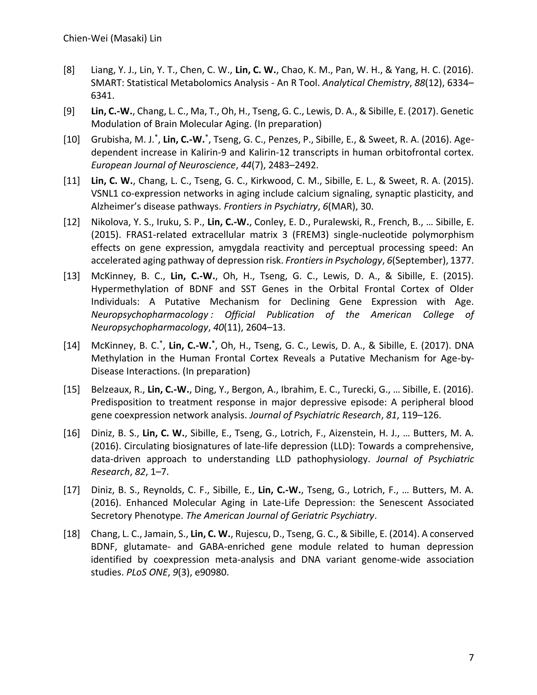 Research Statement Chien-Wei Lin | PDF