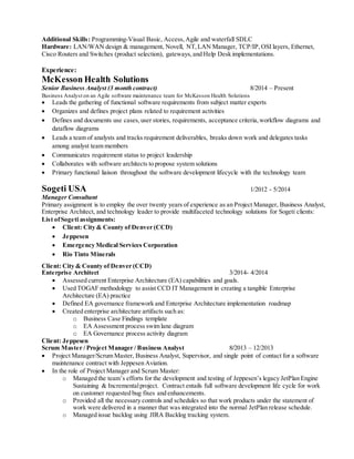 TedCallowayRes 2014 BA w HC | PDF